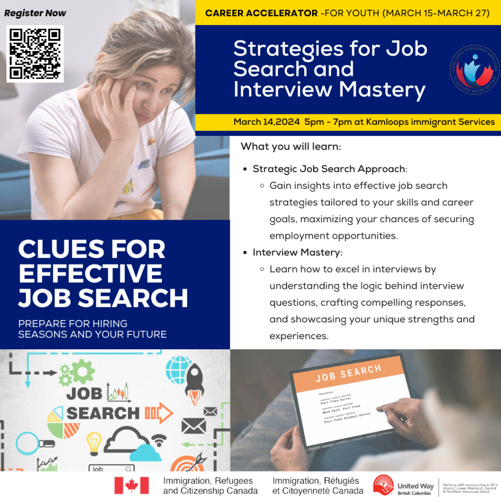 Strategies for Job Search & Interview Mastery - Kamloops Immigrant Services
