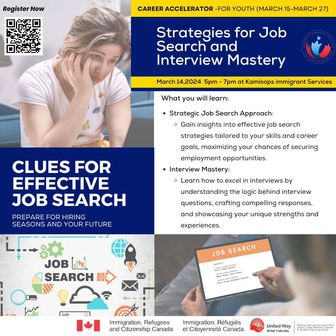 Strategies for Job Search & Interview Mastery - Kamloops Immigrant Services